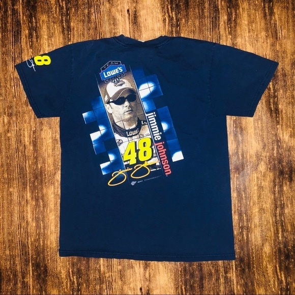 Nascar | Shirts | Vintage Nascar Jimmie Johnson 48 Race T Shirt | Poshmark